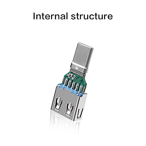 MOSISO USB C to USB Adapter 2 Pack, USB Type-C to USB Connector, Thunderbolt 3 to USB 3.0 Converter OTG Compatible with MacBook Pro 2020-2016/Air 2020-2018/Laptop Tablet/More Type-C Devices, Rose Gold