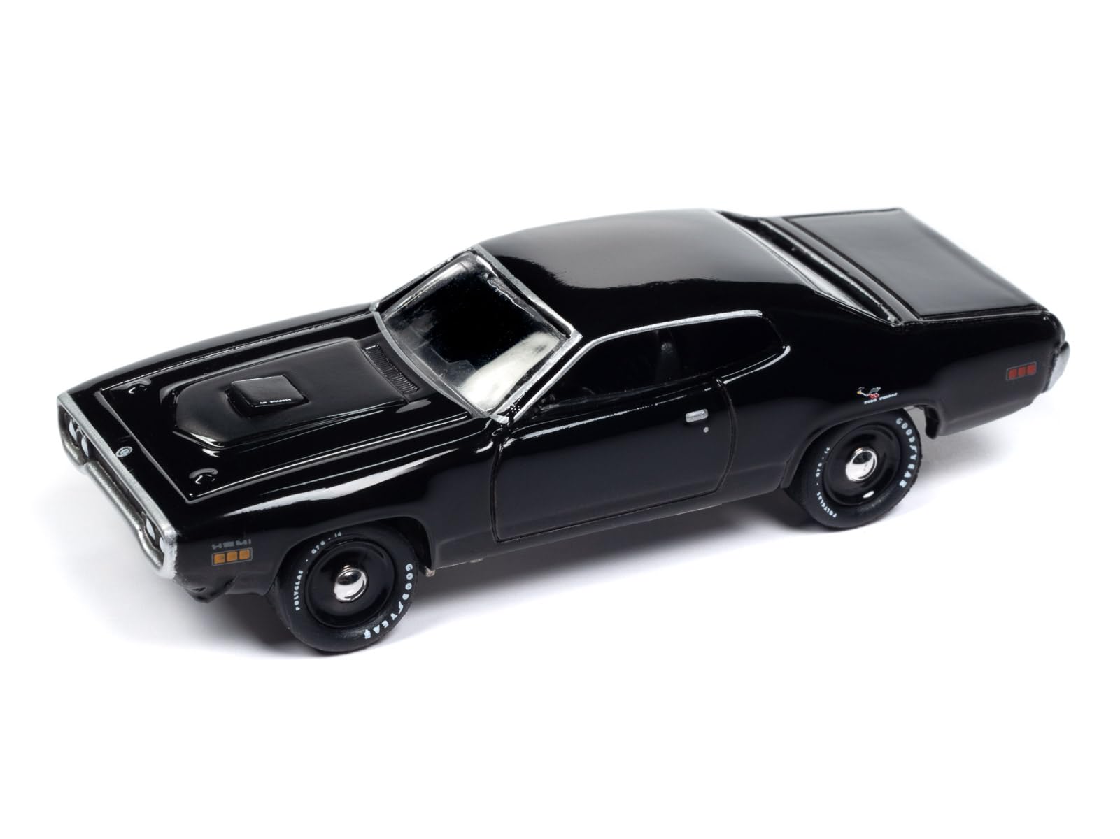 Johnny Lightning 1971 Plymouth Road Runner Black Mecum Auctions Limited Edition to 2496 Pieces Worldwide Hobby Exclusive Series 1/64 Diecast Model Car