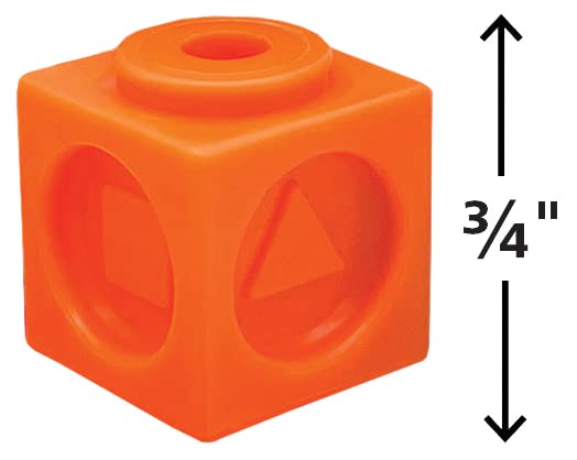 Teacher Created Resources Numbers and Shapes Connecting Cubes, Set of 100