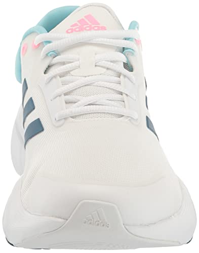 adidas Women's Response Running Shoe, FTWR White/Altered Blue/Beam Pink, 8