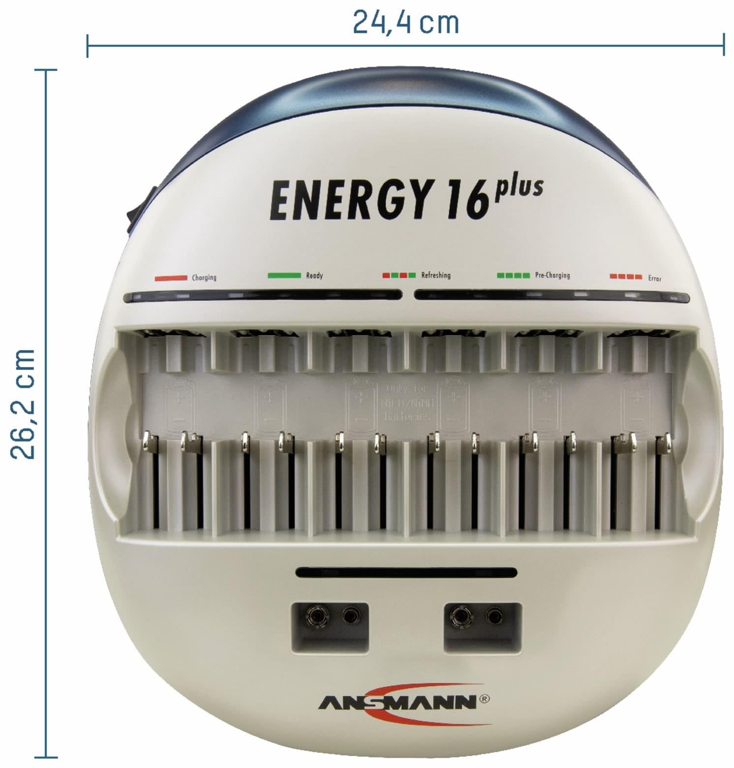 Ansmann 5207123/US Energy 16 Plus Battery Charger Maintenance Device
