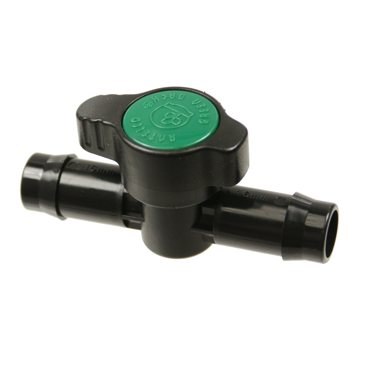 Antelco 45515 Green Back In-line Coupling Valve for 1/2" Drip Irrigation Systems