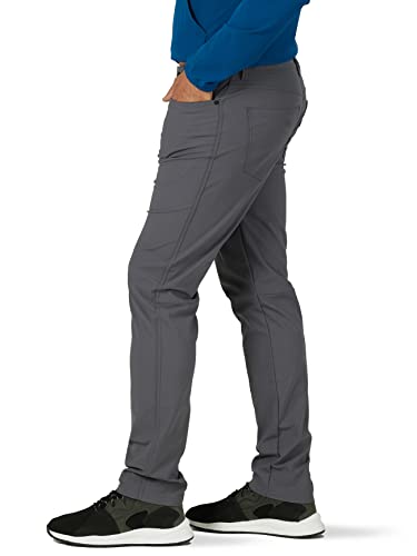 ATG by Wrangler mens Fwds 5 Pocket Casual Pants, Iron Gate, 34W x 30L US