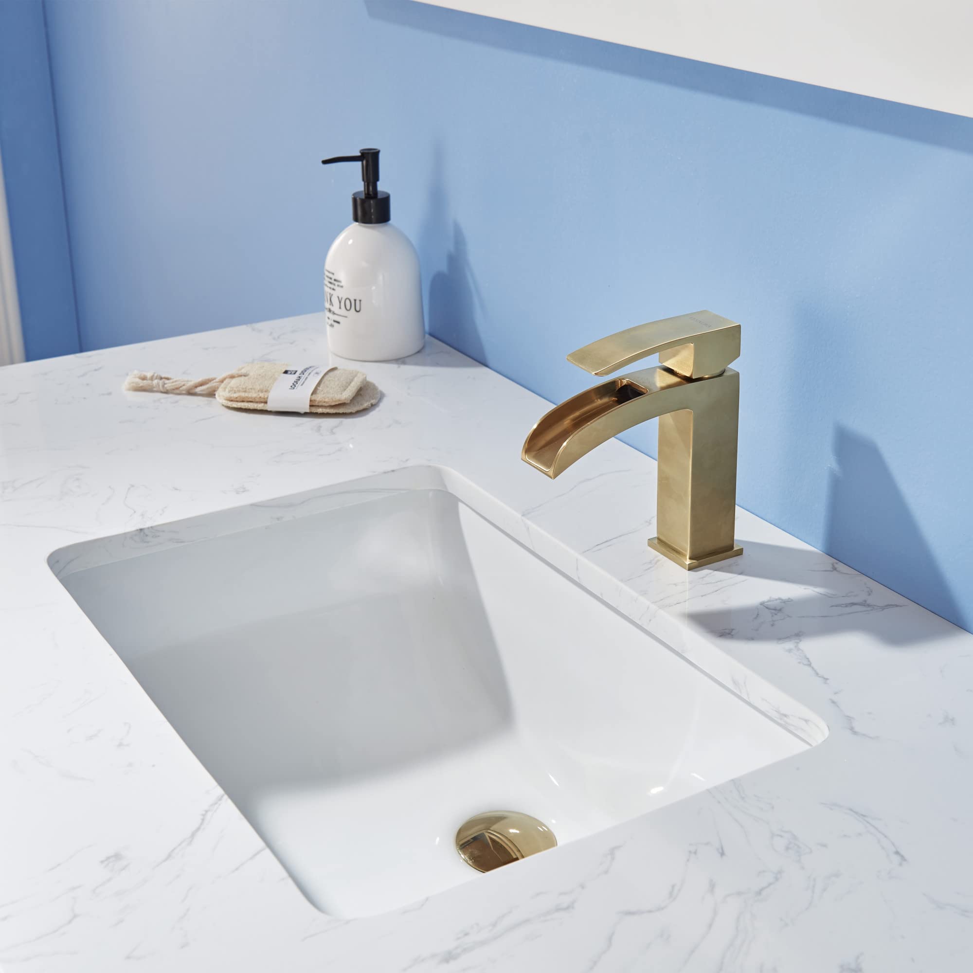 Altair Design Morgan 48" Carrara White Stone Countertop Single Vanity w/Mirror White
