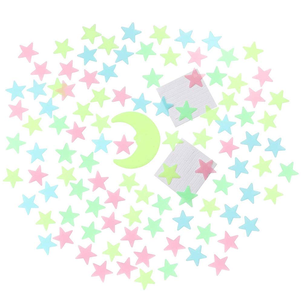 zxbaers Star Ceiling Stickers Glow in The Dark Stickers Luminous Stars Stickers,for Kids Room Decor Create a Comfortable Sleeping Environment 601 PCS