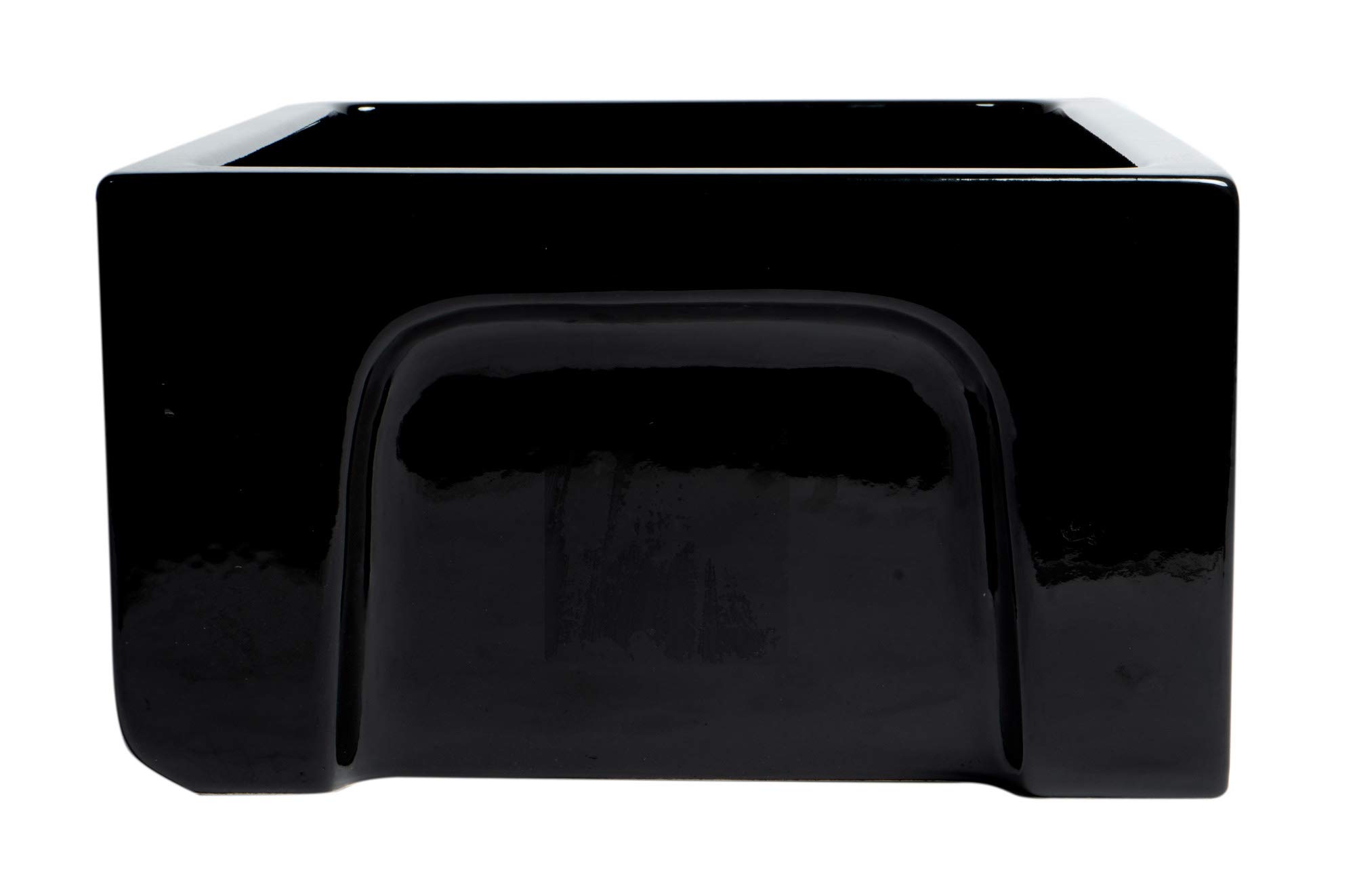 ALFI brand AB2418HS-BG Kitchen Sink, Black Gloss
