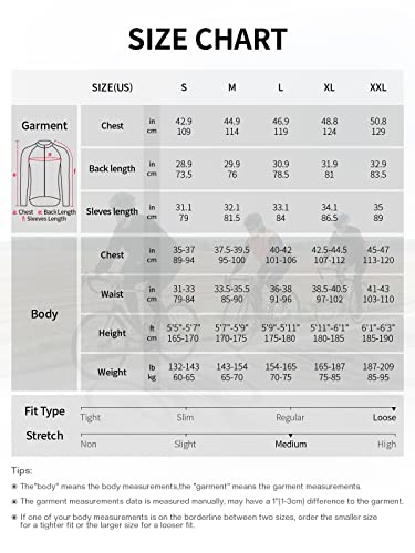 ARSUXEO Men's Half Zipper Cycling Jerseys Long Sleeves MTB Bike Shirts 6031 Gray Size Medium