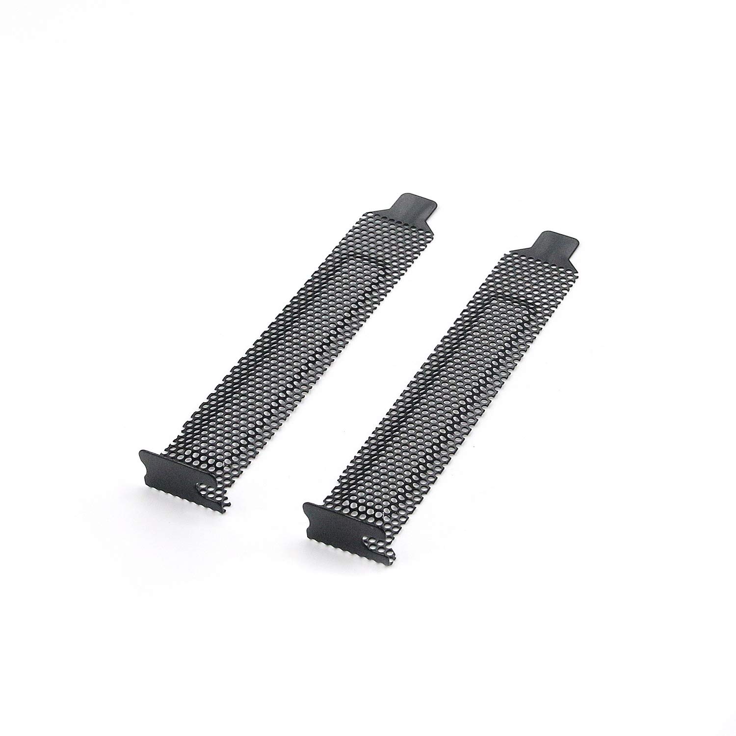 Geesatis 10 PCS Dust Filter Blanking Plate PCI Slot Cover Computer Case Hard Steel PCI Dust Filter(Black) with Mounting Screws