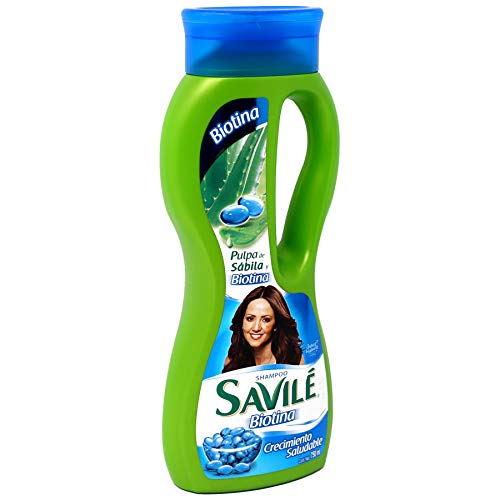 SAVILÉ Aloe Biotin Shampoo - Promotes Hair Growth, Reduces Split Ends, Adds Volume for Healthier, Thicker Hair - 2-Pack (25.36 Oz each)