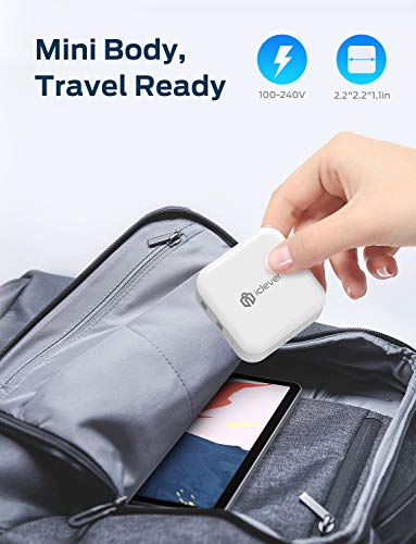 USB Wall Charger for iPhone iPad, 2-Pack iClever Dual Port 24W Travel Tablet Phone Charger Adapter with SmartID for iPhone11/ Pro/iPhoneX/iPhone XR/8/7/6/Plus, iPad Pro/Air 2/Mini 3/Mini 4 and More