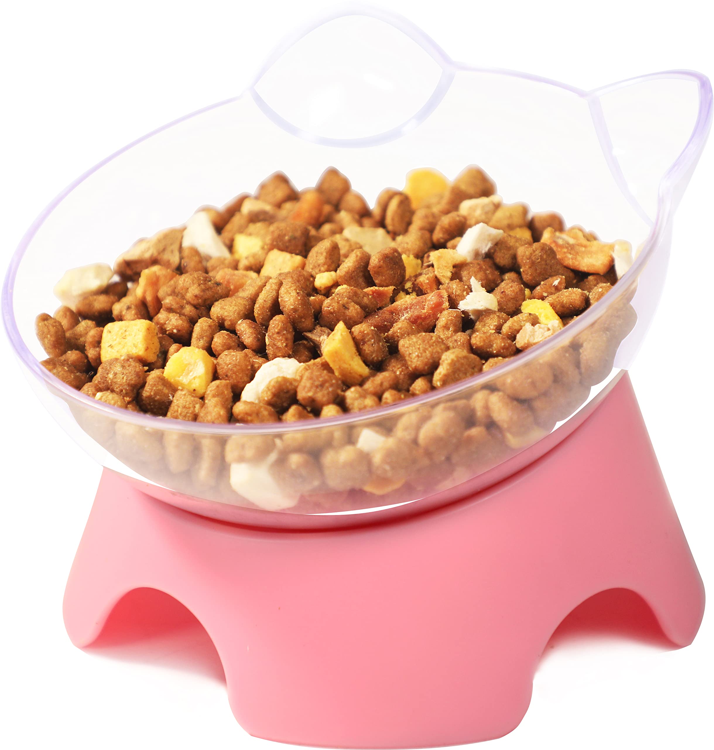 MILIFUN Raised Cat Food Bowls with Stand, Cat Dishes for Food or Water, Cat tilted bowl, Pet dish with stand