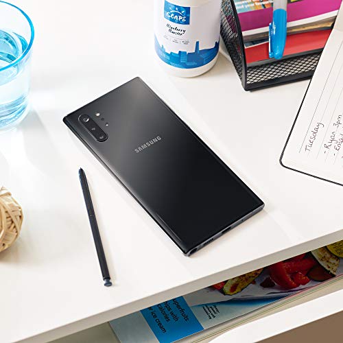 Samsung Galaxy Note 10+ Plus (5G) Single-SIM SM-N976B 256GB Factory Unlocked 5G Smartphone - International Version (Aura Black)