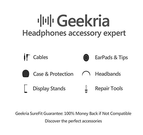 Geekria QuickFit Mesh Fabric Replacement Ear Pads for Logitech G433 G233 G PRO Headphones Earpads, Headset Ear Cushion Repair Parts (Blue)