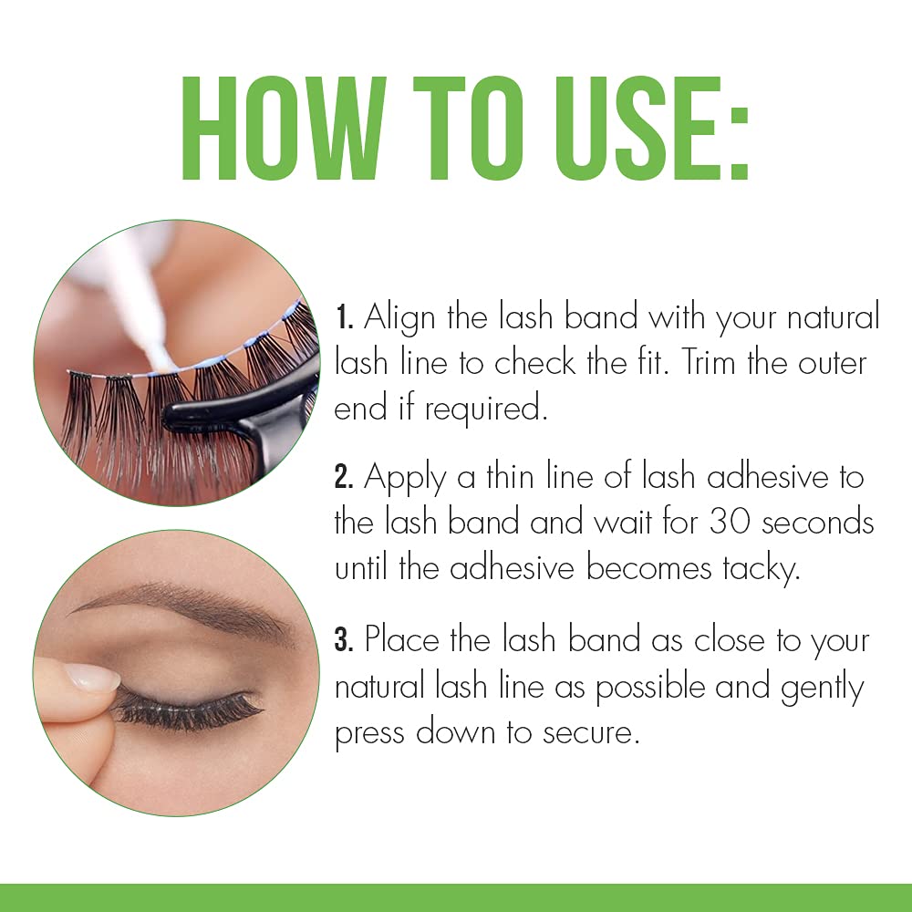 DUO Brush-On Strip Lash Adhesive with Vitamins A, C & E - Clear, Non-Irritating, Fast-Drying Lash Glue, Safe for Sensitive Eyes and Skin, for False Lashes, 0.18 oz, 2-Pack