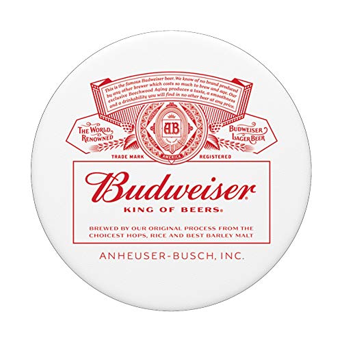 Budweiser Can Label PopSockets Stand for Smartphones & Tablets PopSockets PopGrip: Swappable Grip for Phones & Tablets