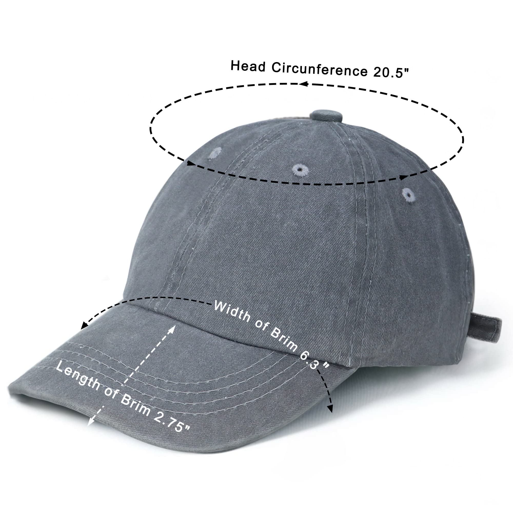 Eohak Kids Distresed-Washed Baseball Hat Infant Toddler Baby Boy Girl Hats Distresed for 2-8 Years
