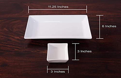 The Most Versatile 3 Tier Serving Tray. Collapsible Metal Stand with 3 Plates & 3 Bowls on Black Wood Base. Tiered Tray Party Food Server Display for appetizers, Cupcakes, Fruit, Cheese, Desserts.