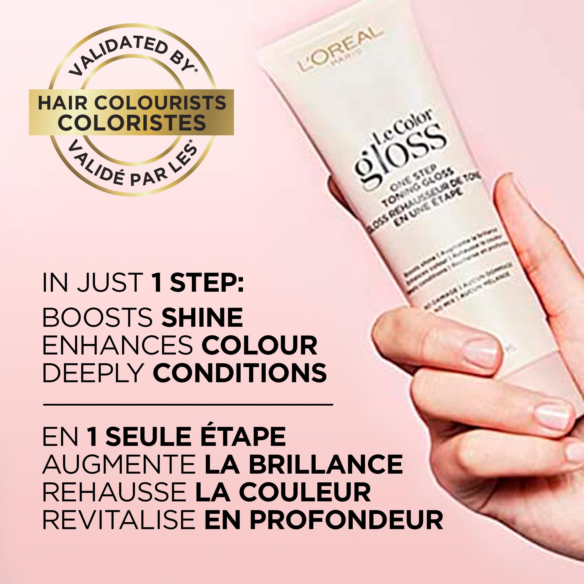 L'Oreal Paris Le Color One Step Toning Hair Gloss, Cool Brunette, 4 Ounce
