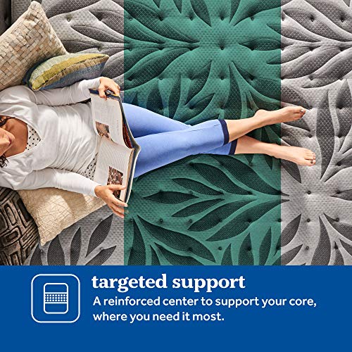 Sealy Posturepedic Plus, Tight Top 15 Plush Ultra Soft Mattress with Surface-Guard and 5-Inch Foundation, Queen, Grey