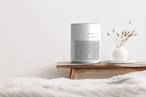 Germ Guardian AirSafe+ Intelligent Air Purifier with 360° HEPA 13 Filter, Captures 99.97% of Pollutants, Wildfire Smoke, Large Rooms, Air Quality Sensor, UVC Light, Zero Ozone Verified, White AC3000W