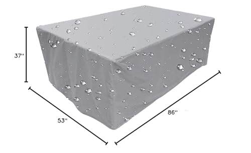 SUEDIAN Patio Furniture Covers Rectangular Patio Furniture Covers, Custom Size available300D Oxford Polyester Material Windproof, Anti-UV,Durable Waterproof Dustproof Outdoor Cover for Garden