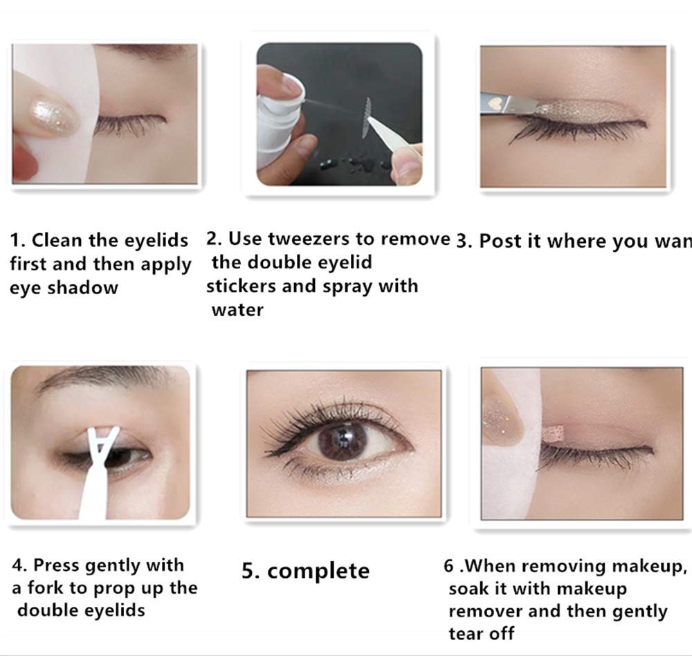 shenghang Eyelid Tape double eyelid lifter strips Invisible Eye Stickers Portable Breathable Natural Invisible Single Sided Double Self-Adhesive Eyelid Stickers Instant Eye Lift Stri (C)
