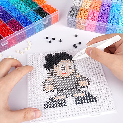 Artkal Fuse Beads 9,600 48 Colors Fusion Beads 5mm Melting Beads Sorted Beads 2 Boxes