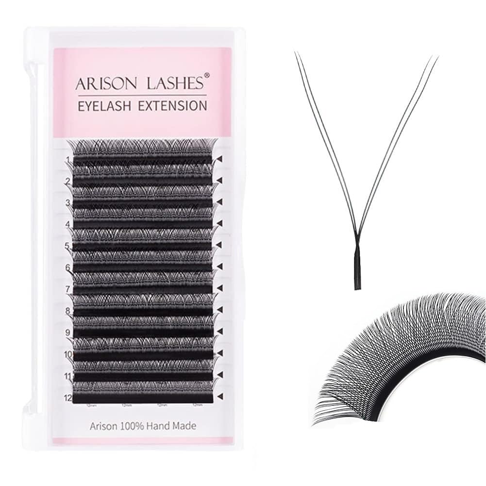 3D/4D/5D Eyelash Extension Lashes C Curl 0.07mm, 8-15mm Faux Mink Cluster Lash Extensions Soft Y Lashes Extensions Premade (0.05C/3P)