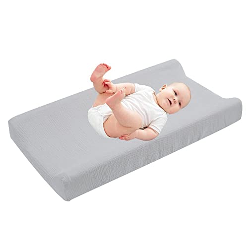 Changing Pad Cover for Baby Girl Boy, Comfort Diaper Change Table Pad Covers, Solid Color Changing Pad Sheets Removable Cover