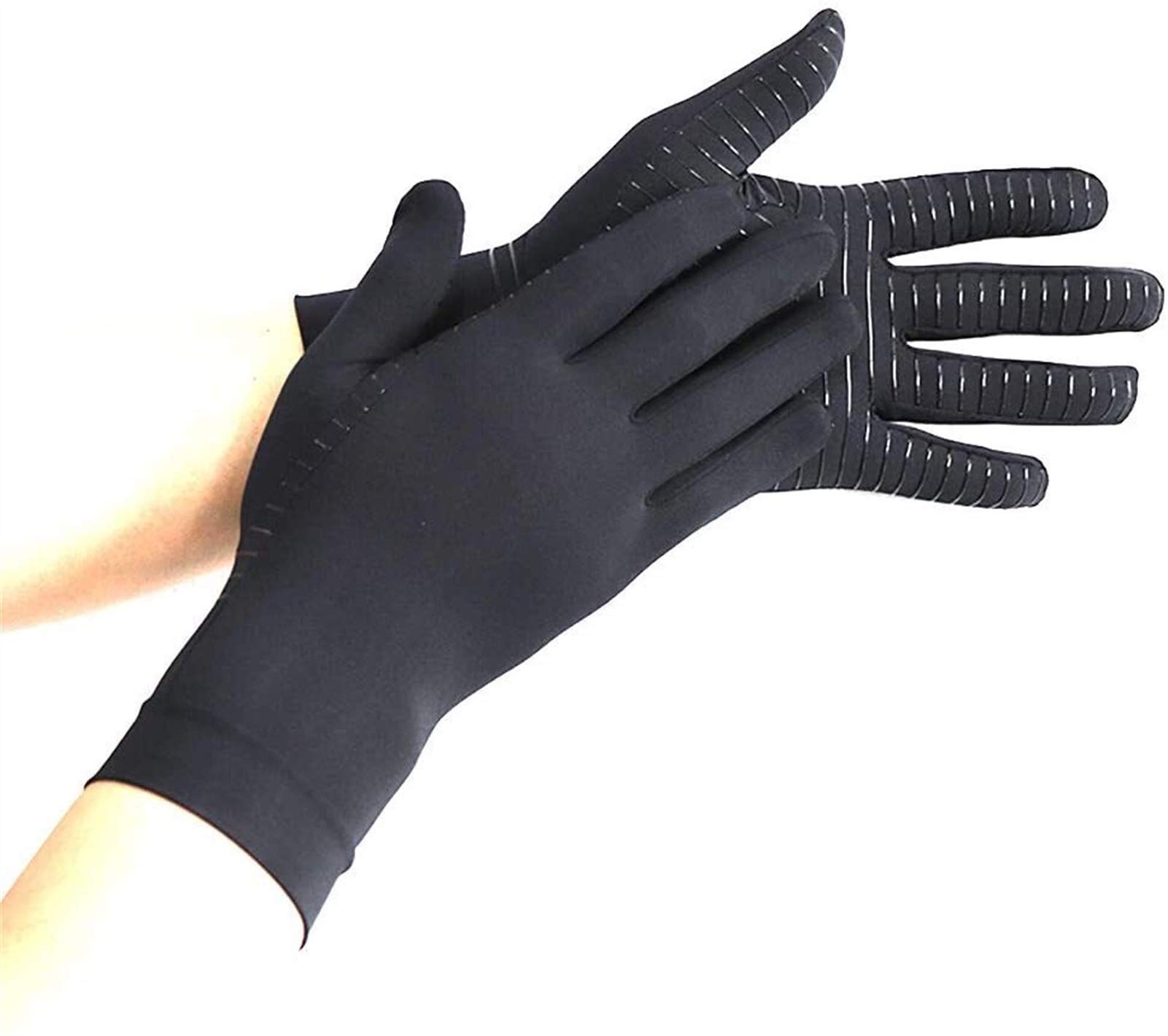 XJXJ Gaming Gloves Silicone Grip Anti-Slip Anti-Sweat Stoma Breathable Design Full Finger Gloves Perfect Comfortable Fi. rheumatoid arthritis gloves (Size : L)