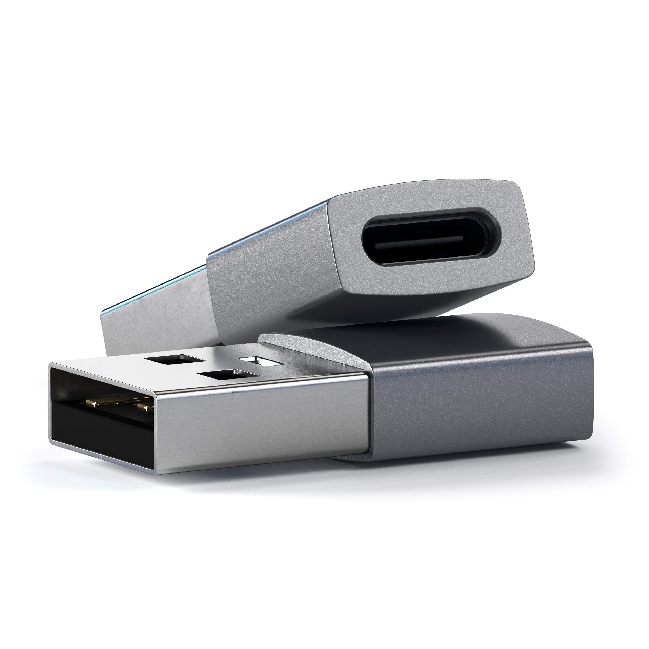 Satechi Type-A to Type-C Adapter Converter - USB-A Male to USB-C Female - Compatible with iMac, MacBook Pro/MacBook, Laptops, PC, Computers and More (Space Gray)