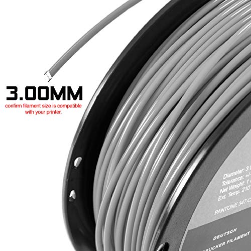 HATCHBOX 3D Printer Filament, Dimensional Accuracy +/- 0.03mm, 3.00 mm, 1 kg Spool, Wood
