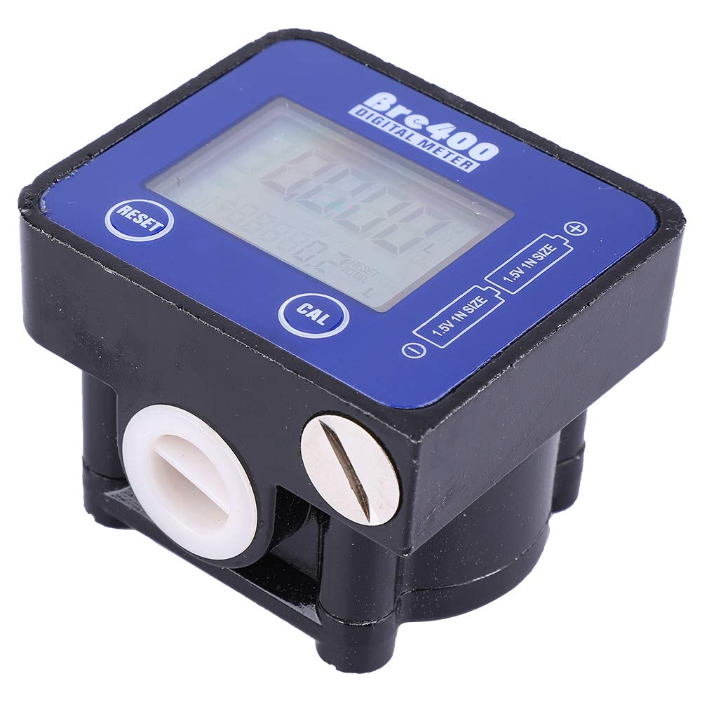 Oumefar 1/2" LCD Display Meter High Accuracy Digital Fuel Flowmeter Aluminum Alloy Pipeline Gauge High Accuracy Meter Aluminum Alloy Meter