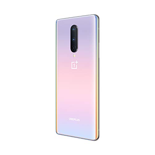 OnePlus 8 (5G) Dual-SIM IN2013 128GB/8GB RAM (GSM + CDMA) Factory Unlocked Android Smartphone (Interstellar Glow)- International Version