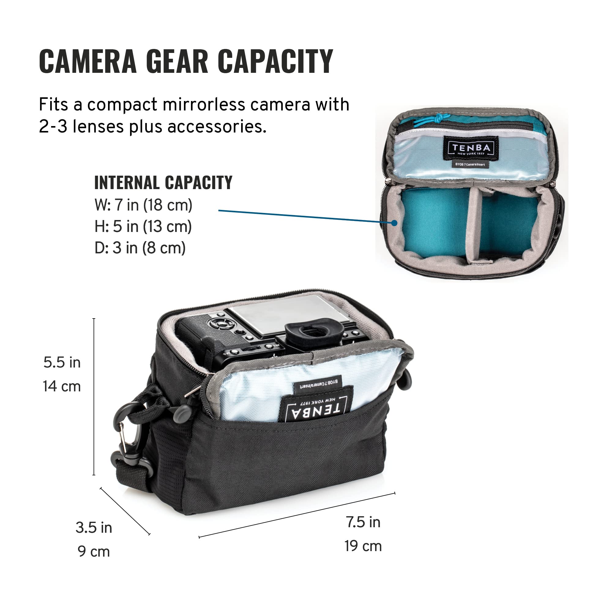 Tenba BYOB 9 Camera Insert โ Black (636-628)