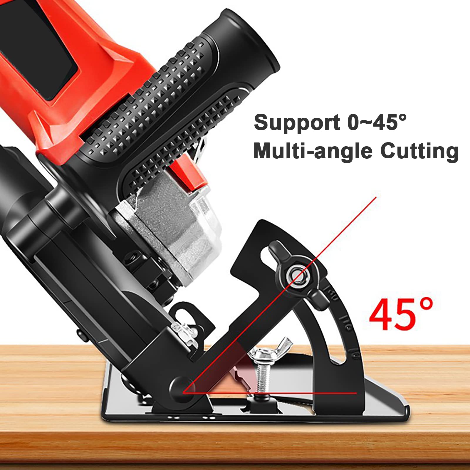 Angle Grinder Holder 45 Degree Adjustable Angle Grinder Accessories Cover for Safely Cutting and Grooving (1× Base Bracket 1× Ruler)