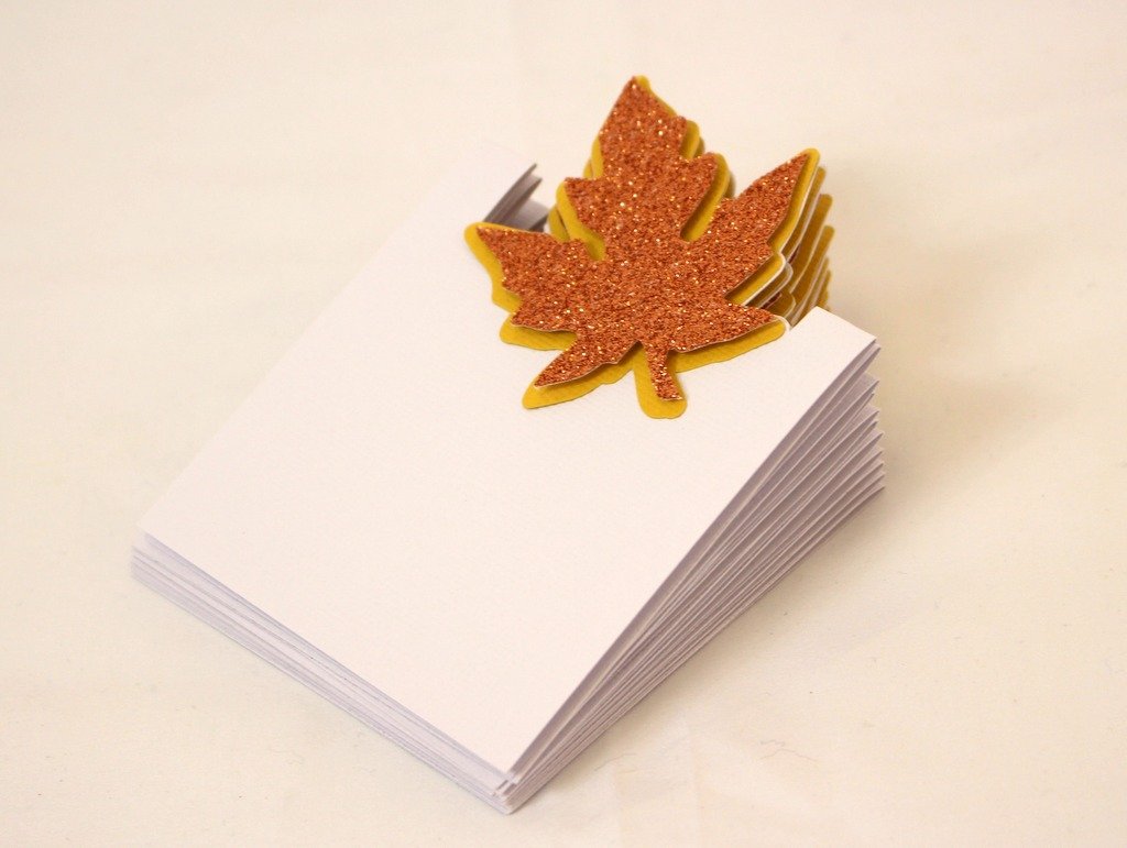 All About Details Copper Fall Leaf Place Cards, 12pcs
