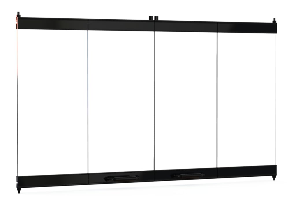 Fireplace Glass Door Set for Heatilator Fireplace Model# E36, E-36I, EC36, EC-36I, EL36, BC36R, BC36C (Black Finish)