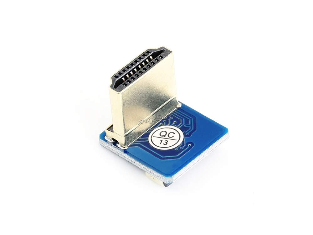 Right-Angle HDMI Plug Adapter Vertical for DIY HDMI Cable Connector @XYGStudy
