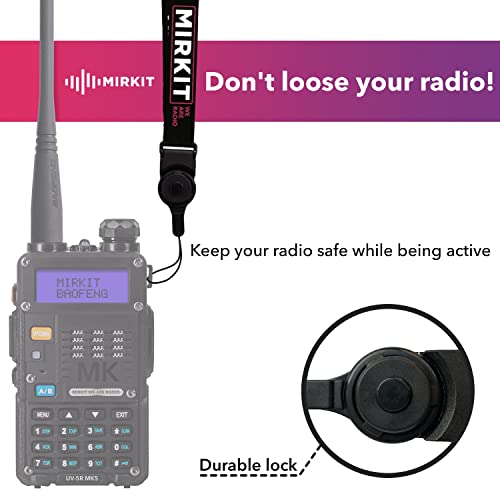 MIRKIT UV-5R Accessories Compatible with Baofeng BF-F8HP, Full House Set: UV5R Battery BL-5L 3800 mAh, USB Charge Cable, Speaker Mic, Mirkit FTDI Programming Cable Model 3, Lanyard Mirkit