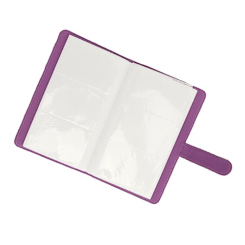 3in Transparent Photo Album Book for Fujifilm Mini 12 - Purple Lace Flower Pattern