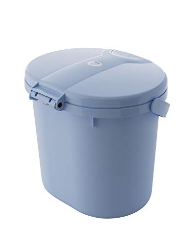 Rotho Babydesign TOP Nappy Pail, with Lid, 11l, 0+ Months, Sky Blue, 20002 0289