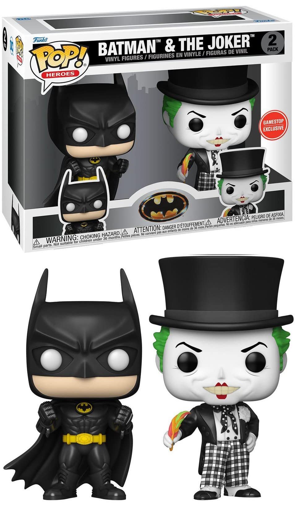 Funko Batman and The Joker Pop! Vinyl Figures - GameStop Exclusive