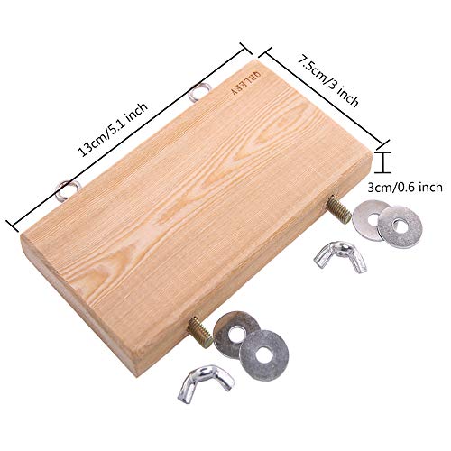 Natural Wood Pet Parrot Perch Stand for Bird Cage,Small Animals Platform Shelf Paw Grinding Stick Wooden Chewing Toys Cage Playpen Accessories,Play Exercise Gym Toys for Parakeet Conure Hamster Mouse