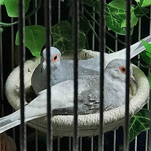 Orgrimmar Handmade Cotton Rope Bird Nest Breeding Nest Hatch House Cage for Budgie Parakeet Cockatiel Parakeet Conure Canary Finch Lovebird Small Parrot (1 PC)
