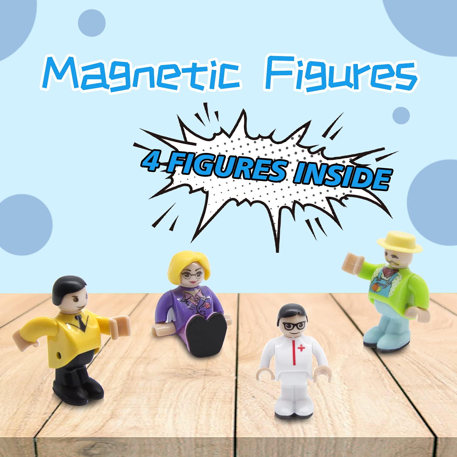 Children Hub 120pcs Magnetic Tiles Set Diamond Series - Educational 3D Magnet Building Blocks - Building Construction Toys for Kids - Upgraded Version with Strong Magnets