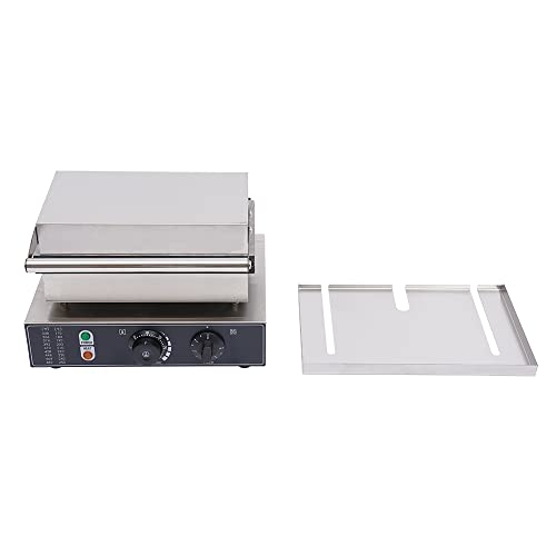 BEYANEE Commercial Waffle Maker,Belgian Waffle Maker 1600W 110V,Electric Waffle Maker Machine Stainless Steel, Waffle Maker for Hotel Restaurant Bakery Coffee Shop