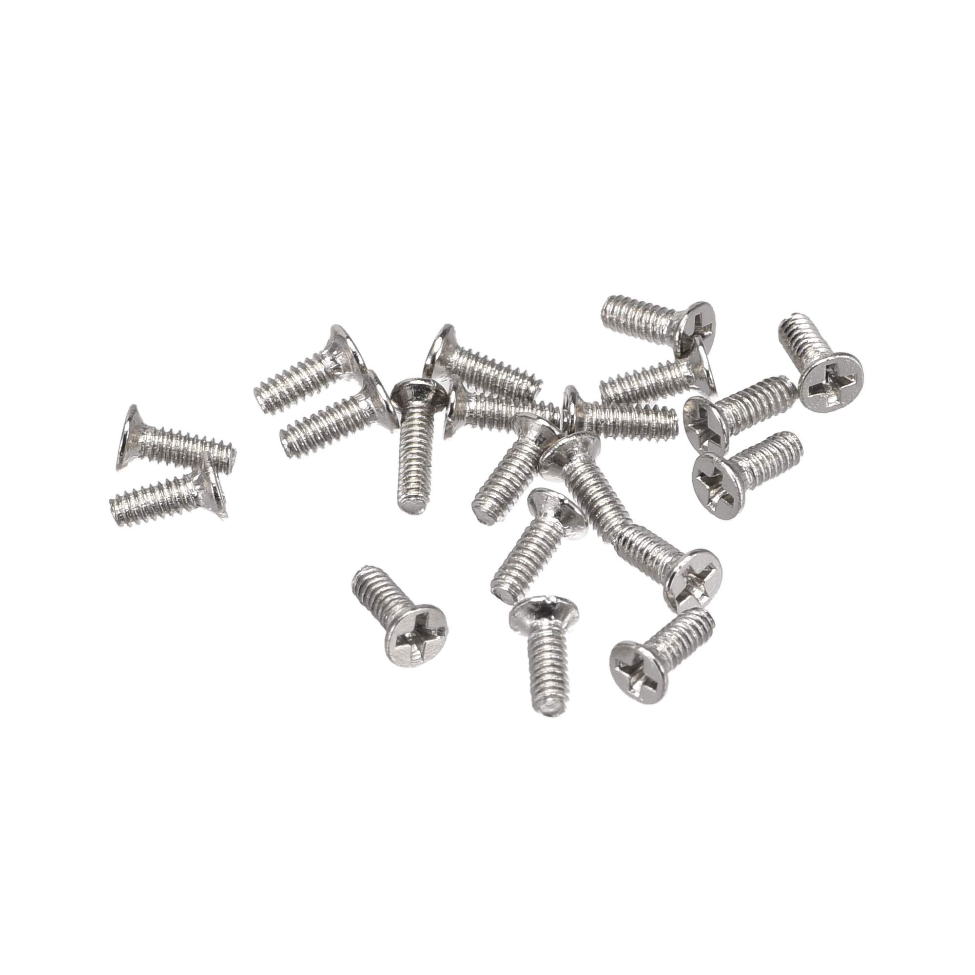 uxcell M1.4 x 4mm Phillips Screw Fastener Silver Tone for Laptop PC TV Fan Switch 500pcs