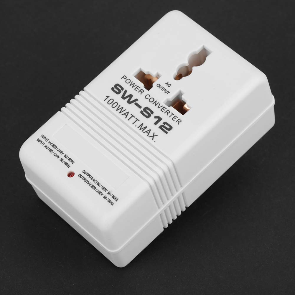 Travel Power Converter Adapter 100W 10V/120V to 220V/240V Step-Up&Down Voltage Converter Transformer (CN Standard Plug)