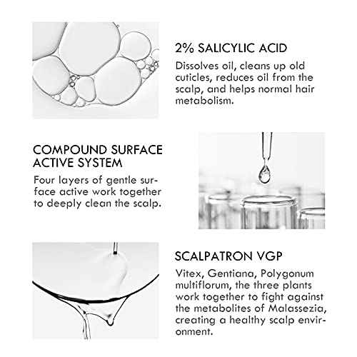 KIMTRUE Scalp Treatment, Anti-dandruff Refreshing Scalp Deep Cleansing Gel for oily itchy scalp- 10ml x10pcs